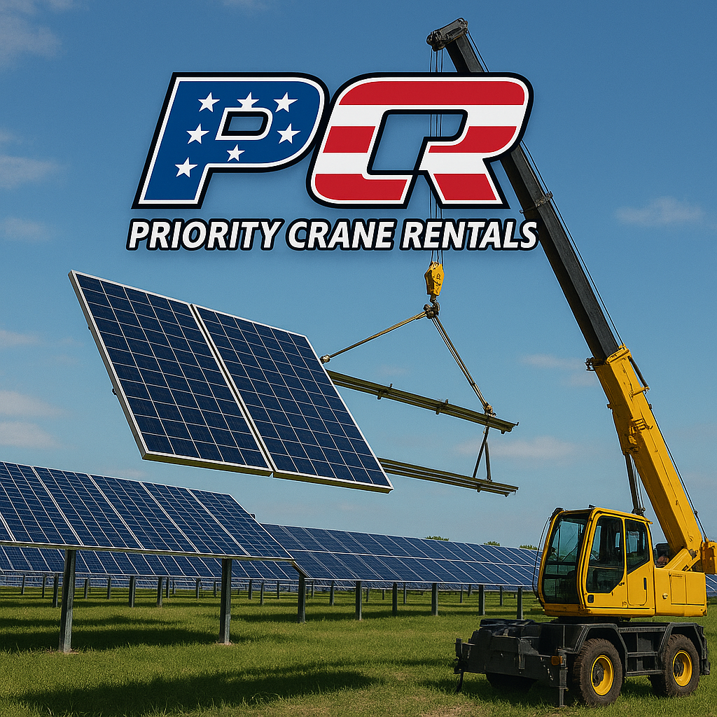 Solar Industry Crane Rental Services in Pittsburgh